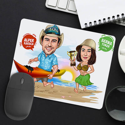 Deniz Kum ve Sen Mousepad - Bikolihediye.com