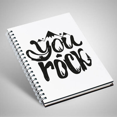 You Rock Motto Defter - Bikolihediye.com