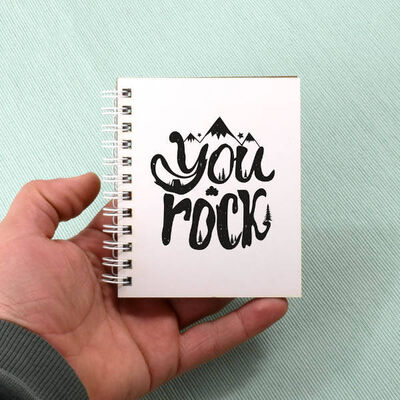 You Rock Motto Tasarım Hediyelik Not Defteri - Bikolihediye.com